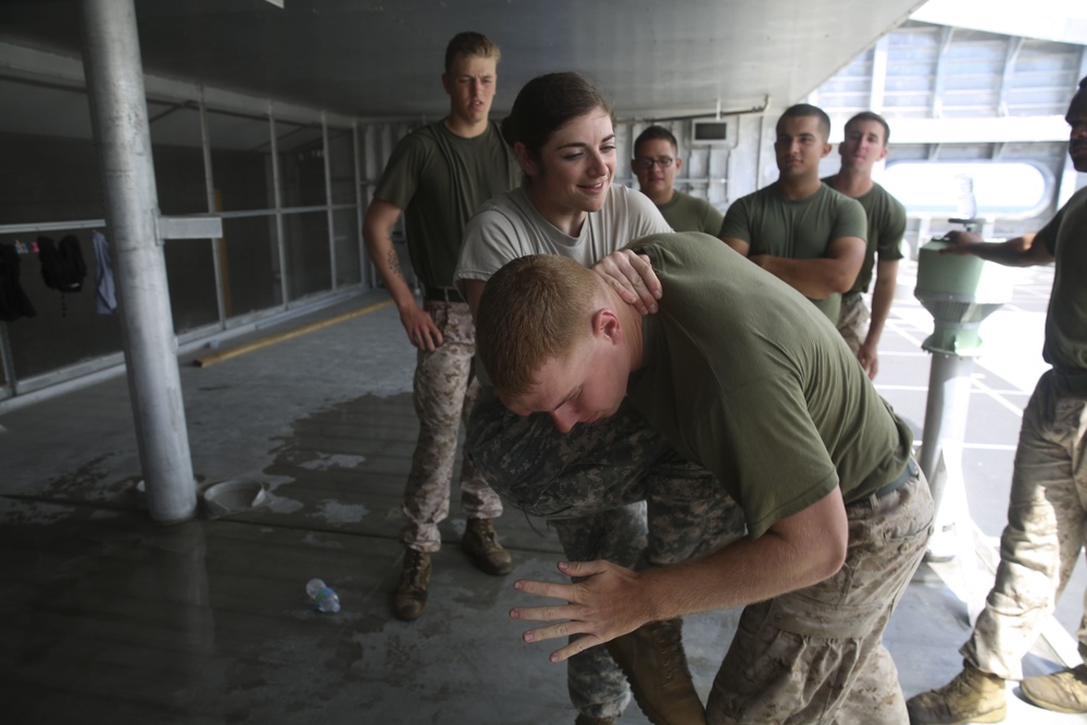 DVIDS - Images - Marines conduct MCMAP aboard the Millinocket [Image 2 of 4]