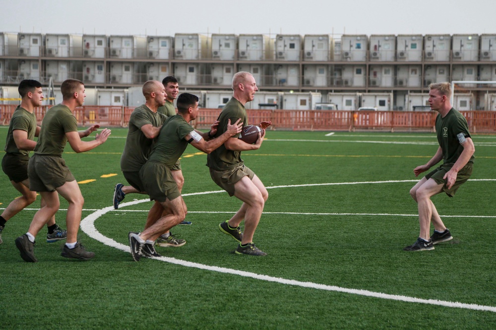 DVIDS - Images - U.S. Marines play football aboard Camp Lemonnier ...
