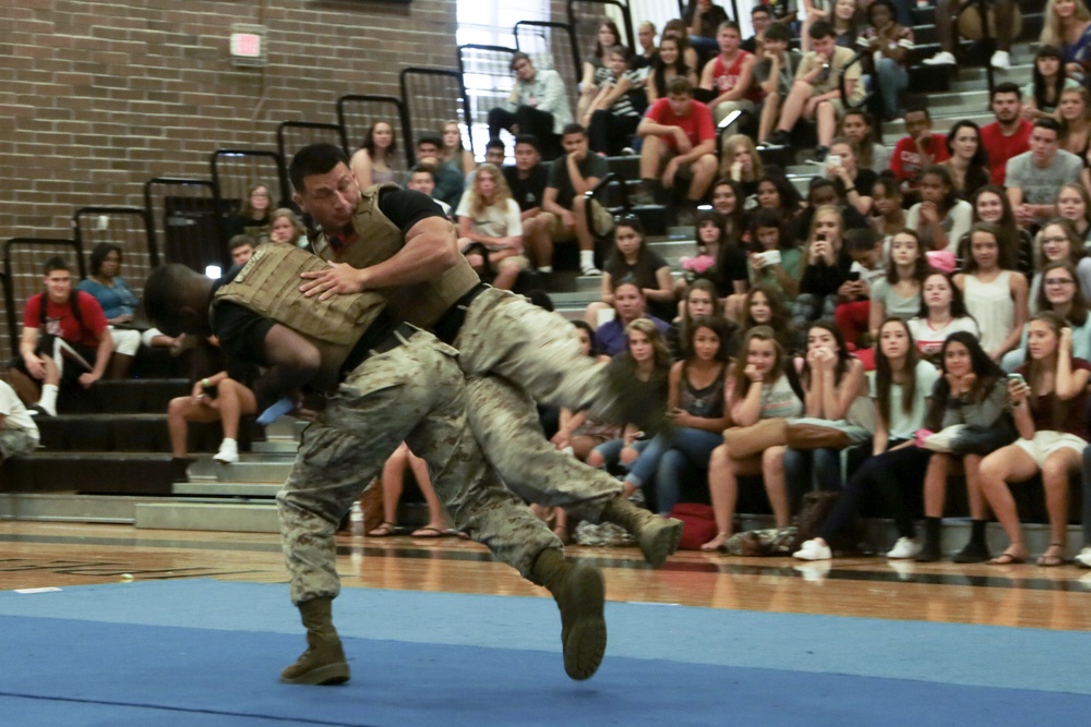 DVIDS - Images - Marines show local high schoolers Martial Arts ...