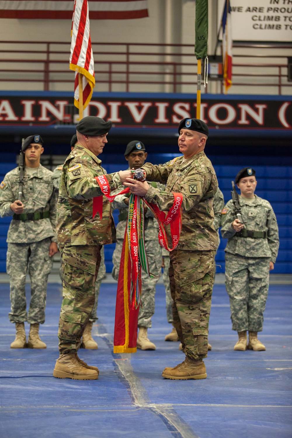 DVIDS - News - Division cases colors for upcoming deployment