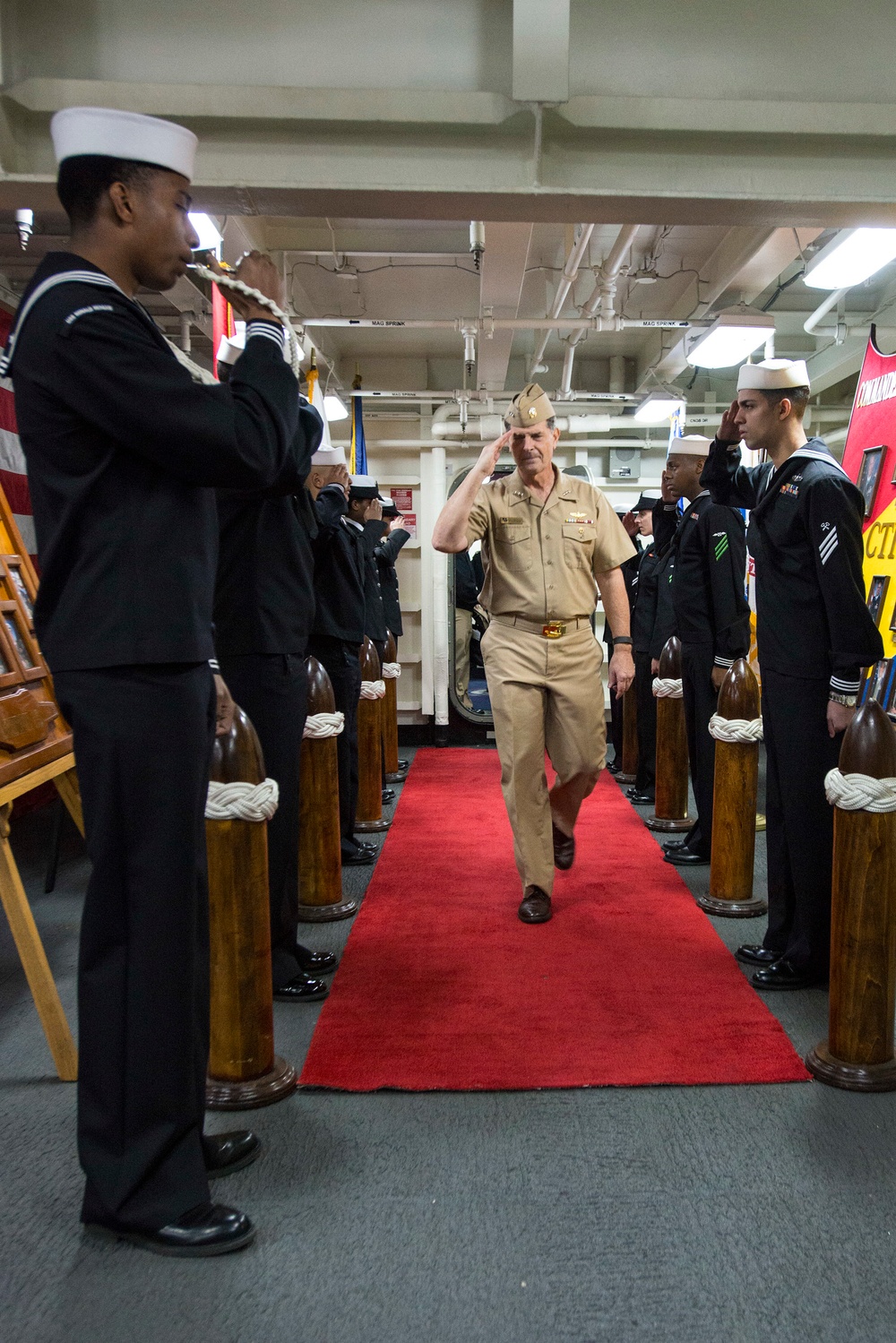 DVIDS - Images - Vice Adm. Moran arrives aboard USS Ronald Reagan ...