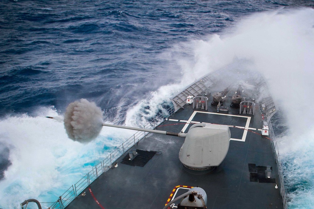 DVIDS - Images - Naval surface fire support exercise aboard USS Mobile ...