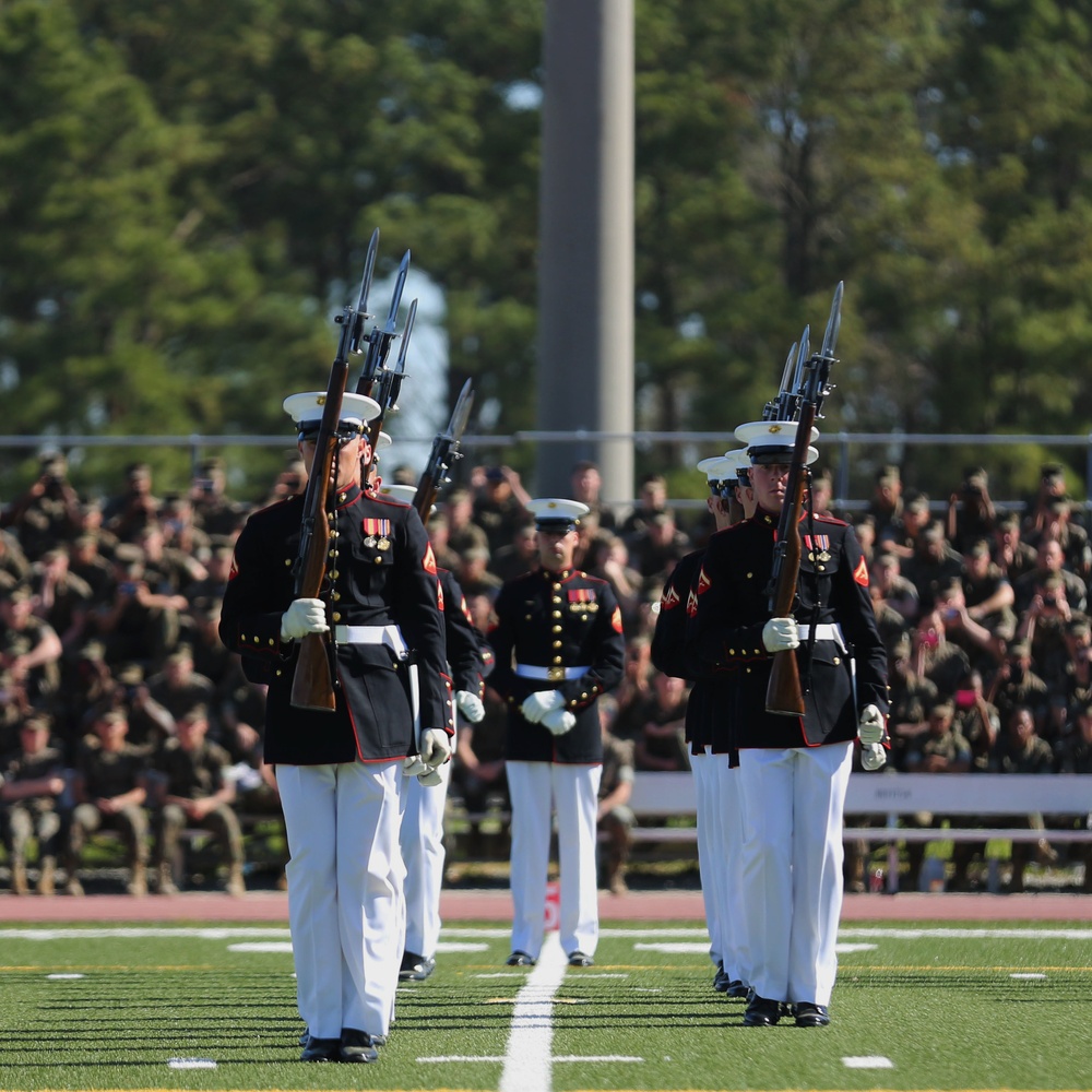 DVIDS - News - Battle Color Detachment performs for base, community
