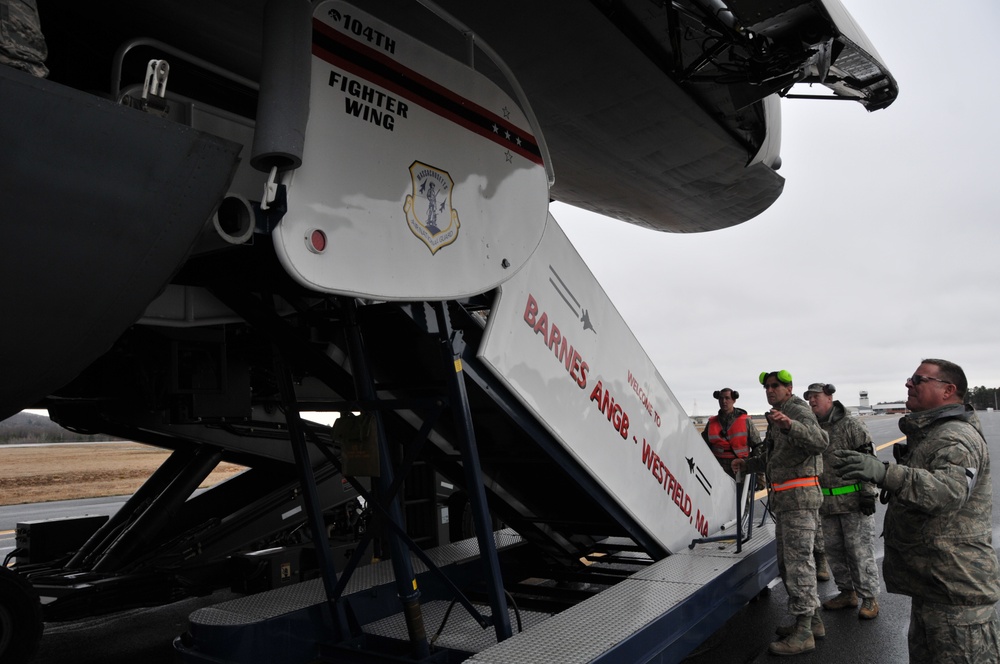 DVIDS - Images - 104th Fighter Wing Deploys to Europe with the help of ...