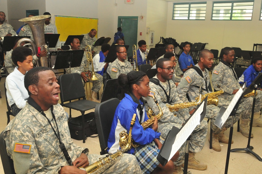 DVIDS - News - VING's 73rd Army Band mentors high school students