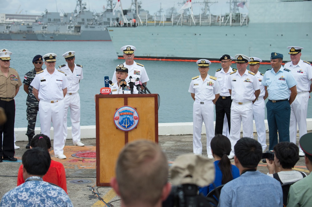 DVIDS - News - Exercise leadership Talks RIMPAC 2016 at Opening Press ...