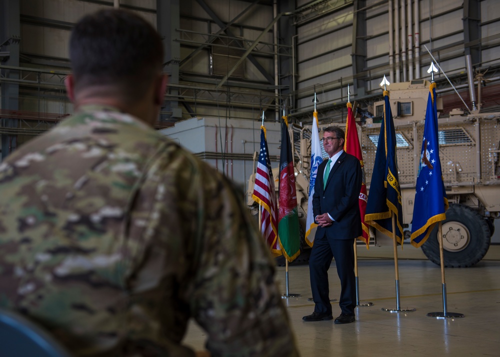 DVIDS - Images - Secretary of Defense Ashton Carter visits Bagram ...