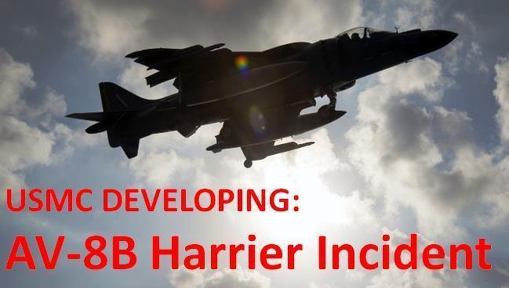 DVIDS - Images - U.S. Marine Corps AV-8B Harrier pilot ejected safely