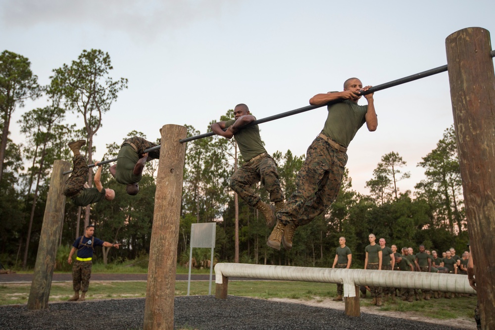 DVIDS - Images - Marine recruits build strength, agility on Parris ...