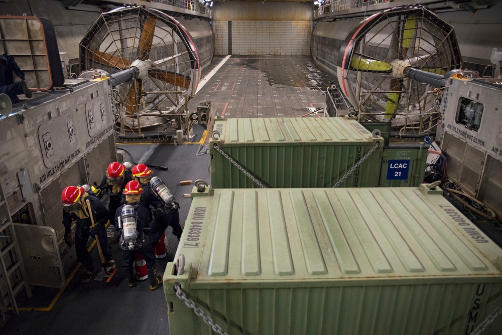 DVIDS - Images - Class Bravo fire drill aboard USS Bonhomme Richard ...