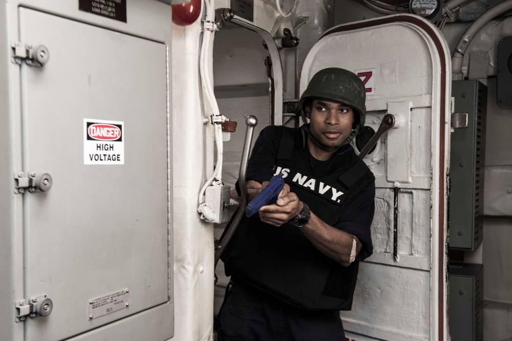 DVIDS - Images - USS Green Bay Sailors participate in ATFP drill [Image ...