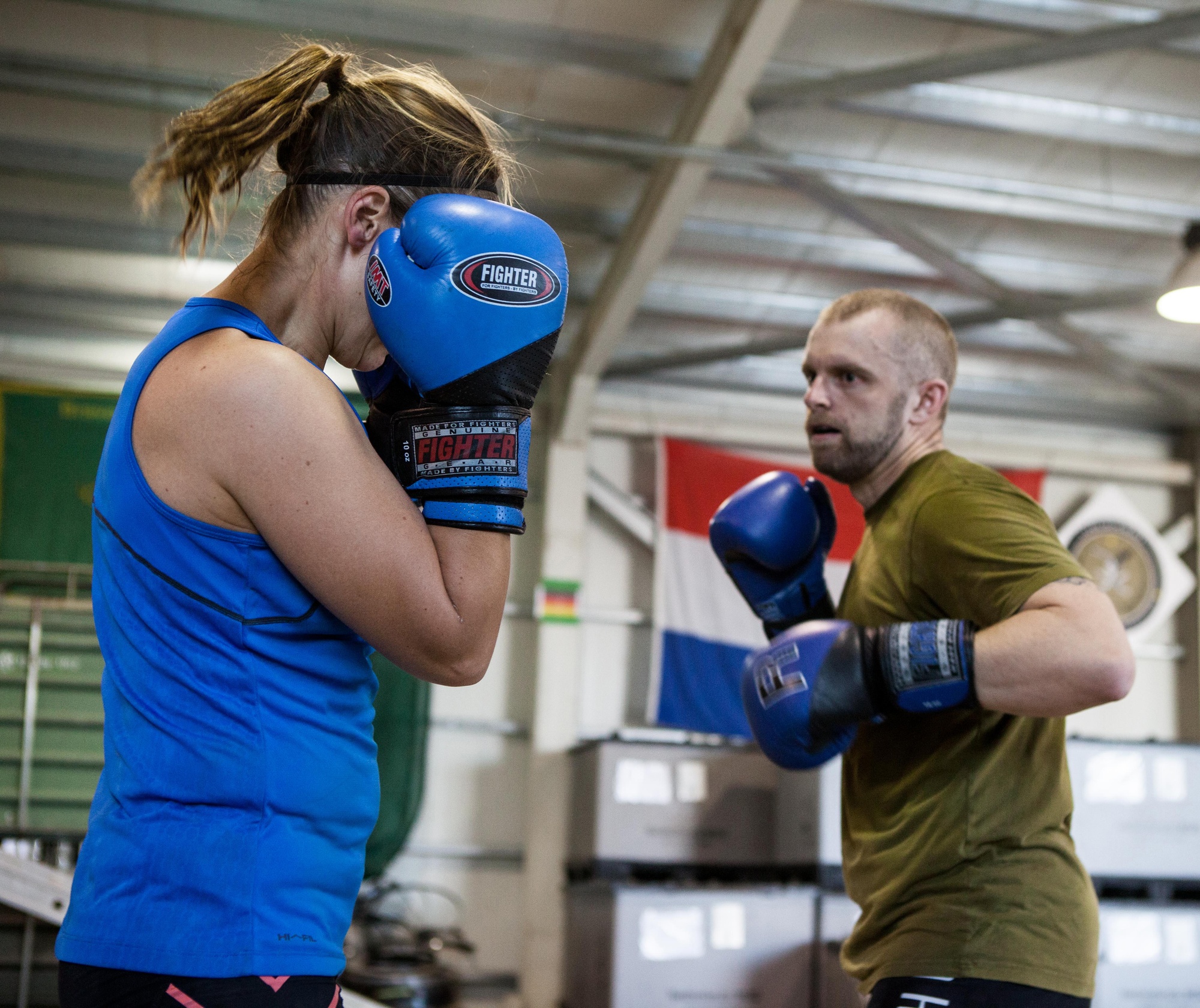 Girls Boxing Sparring