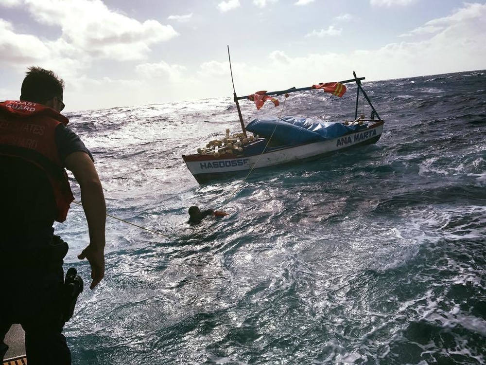 DVIDS - Images - Coast Guard boat crew rescues two Cuban fisherman ...