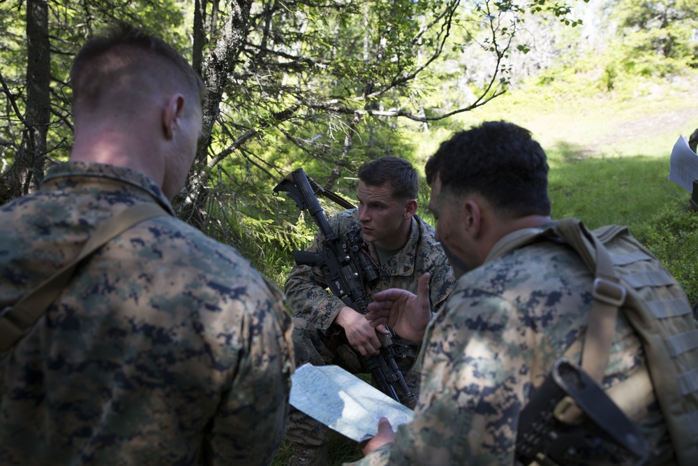 DVIDS - Images - MRF-E Marines race through Nordic terrain during squad ...