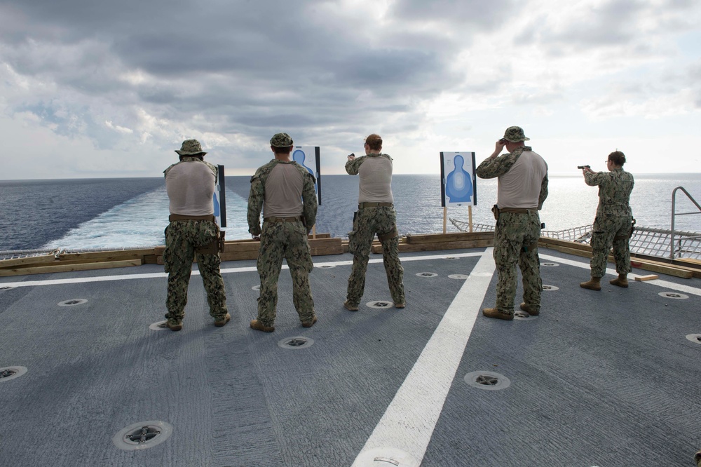 DVIDS - Images - Sailors Conduct Small Arms Qualifications aboard USNS ...