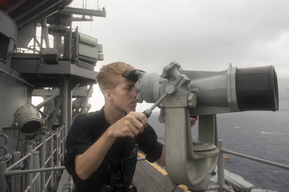 DVIDS - Images - Sailor conducts a perimeter check [Image 3 of 3]