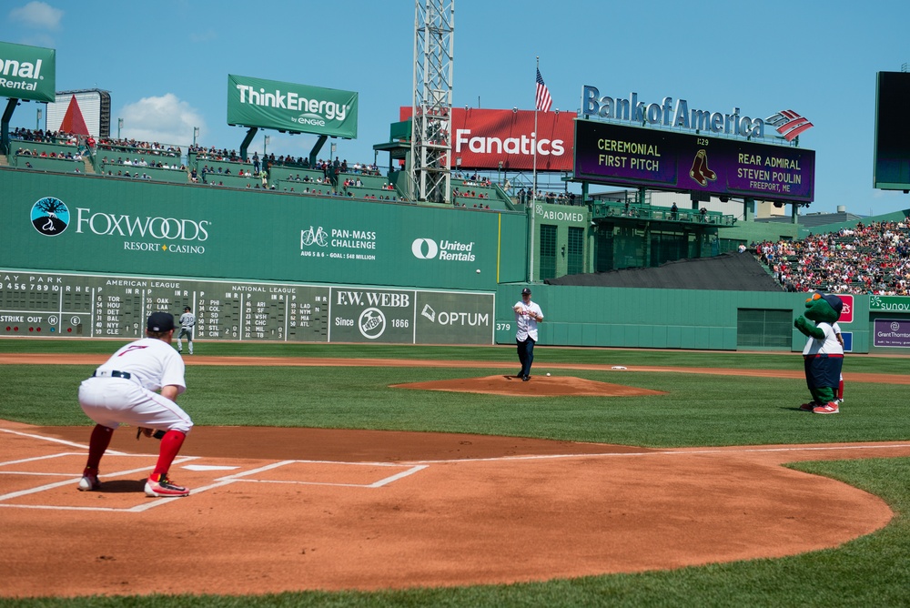 DVIDS - Images - Coast Guard admiral throws out first pitch at Fenway ...
