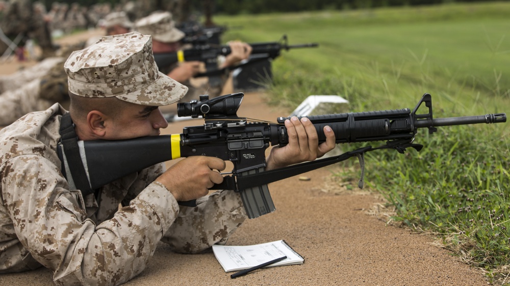 DVIDS - Images - Marine recruits learn marksmanship fundamentals on ...