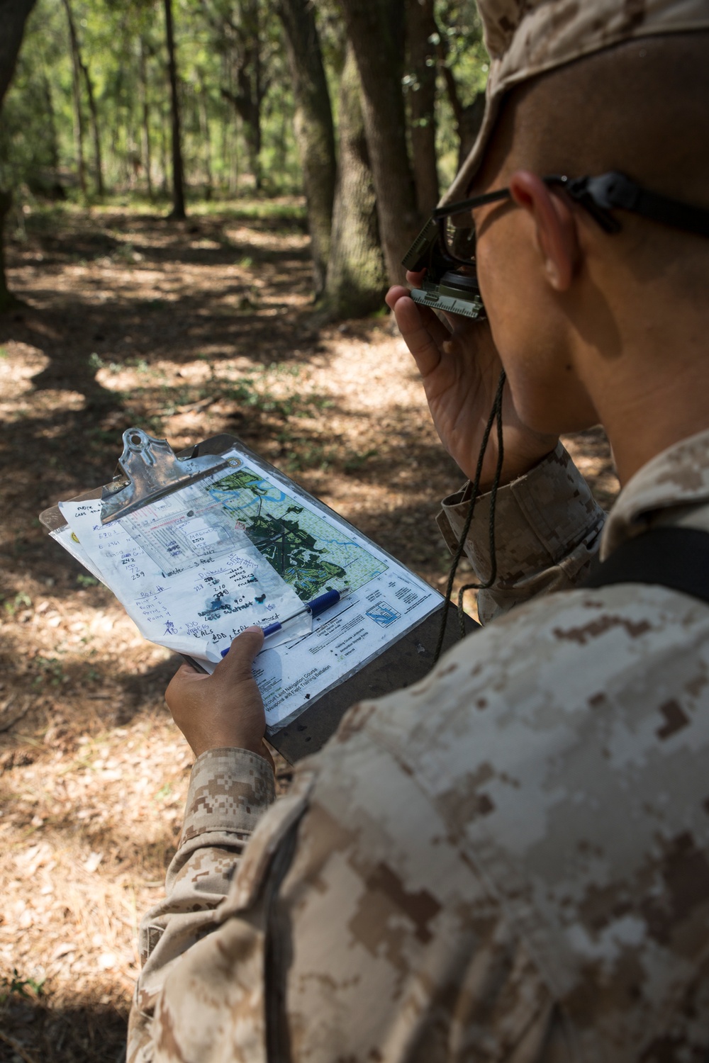 DVIDS - Images - Marine recruits practice land navigation on Parris ...