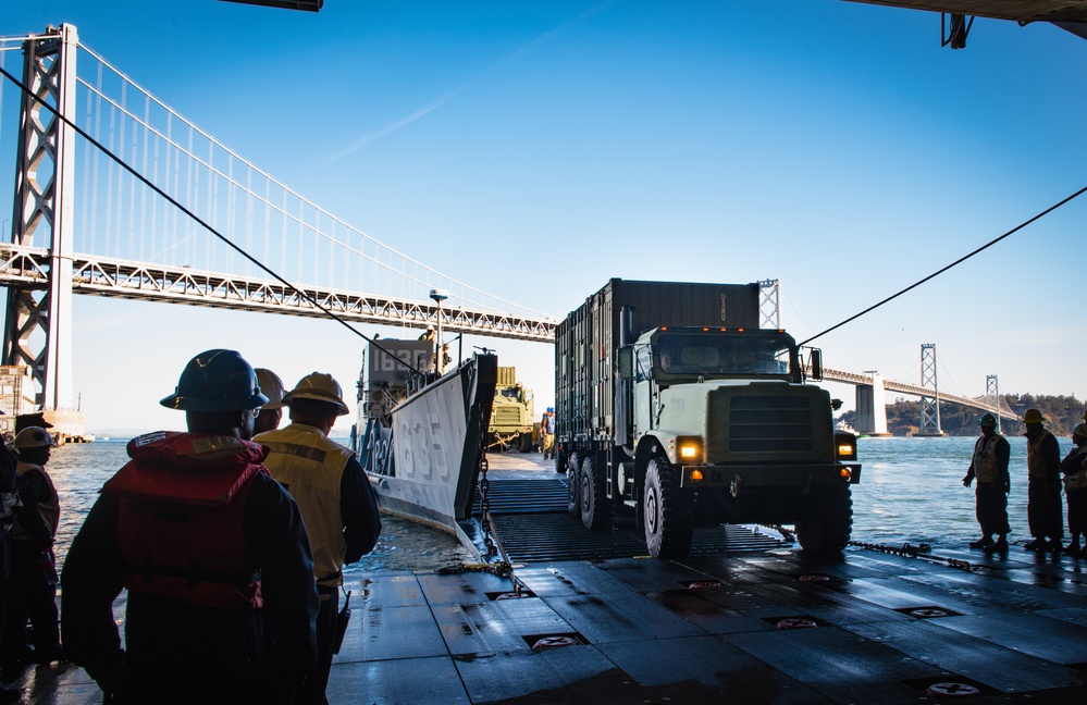 DVIDS - Images - Sailors Offload Disaster Response Equipment [Image 1 of 9]