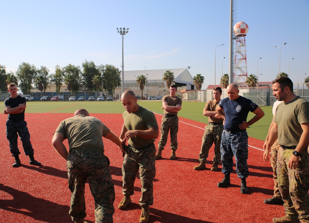 DVIDS - Images - SPMAGTF-CR-AF Marines teach Italian Carabinieri and U.S. Sailors MCMAP [Image 4 ...