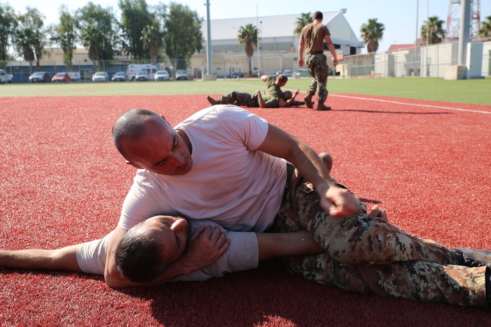 DVIDS - Images - SPMAGTF-CR-AF Marines teach Italian Carabinieri and U.S. Sailors MCMAP [Image 5 ...