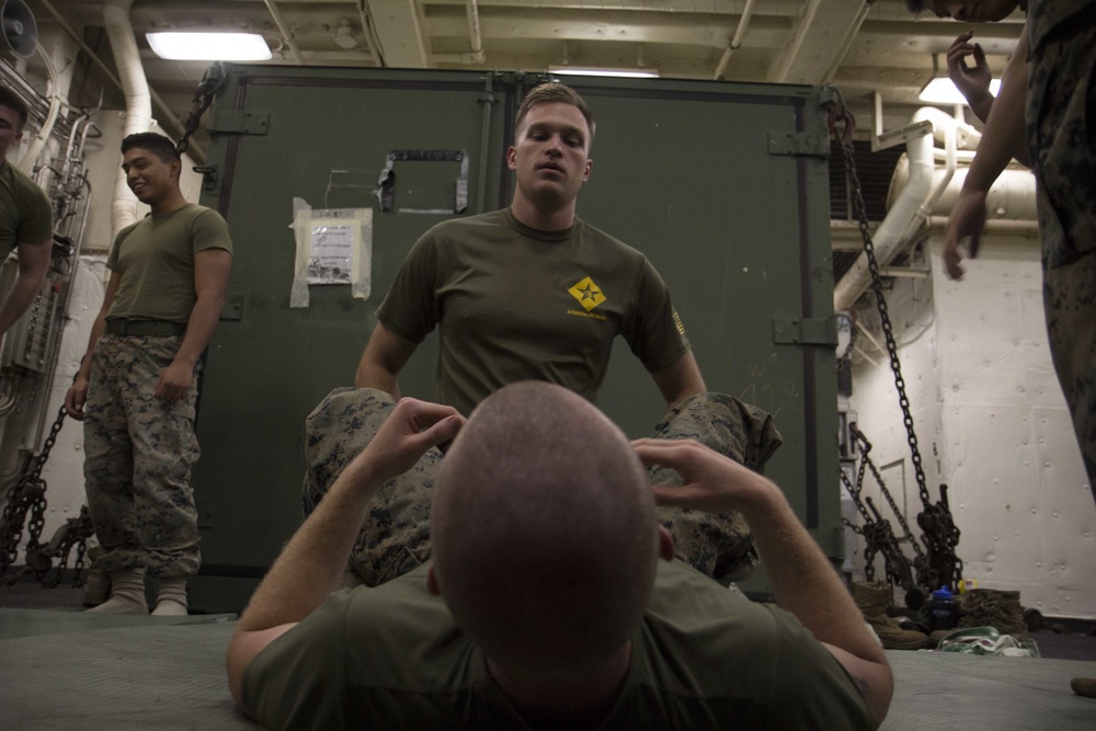 DVIDS - Images - BLT 2/6 conducts MCMAP aboard USS New York [Image 5 of 5]