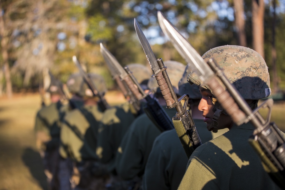 DVIDS - Images - Marine recruits charge through Parris Island bayonet ...