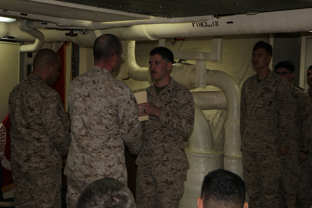 DVIDS - Images - Corporal’s Course graduation at sea aboard the USS New ...