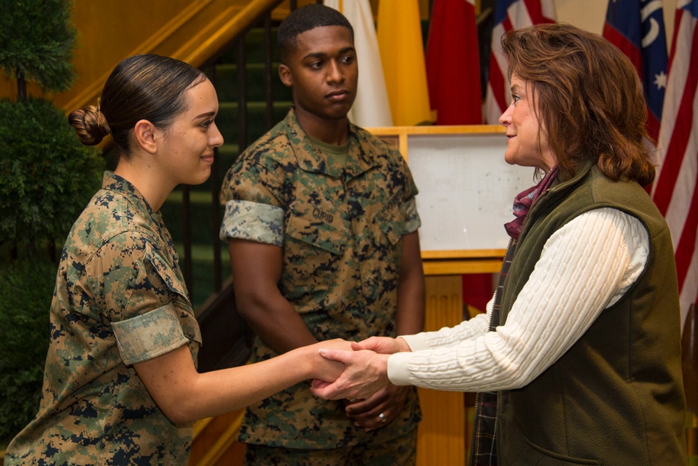 DVIDS - Images - The Honorable Mrs. Phyllis Bayer visits Marine Corps ...