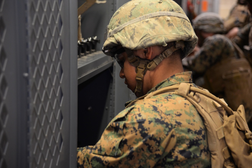 DVIDS - Images - FASTPAC Marines conduct react drill aboard USNS ...