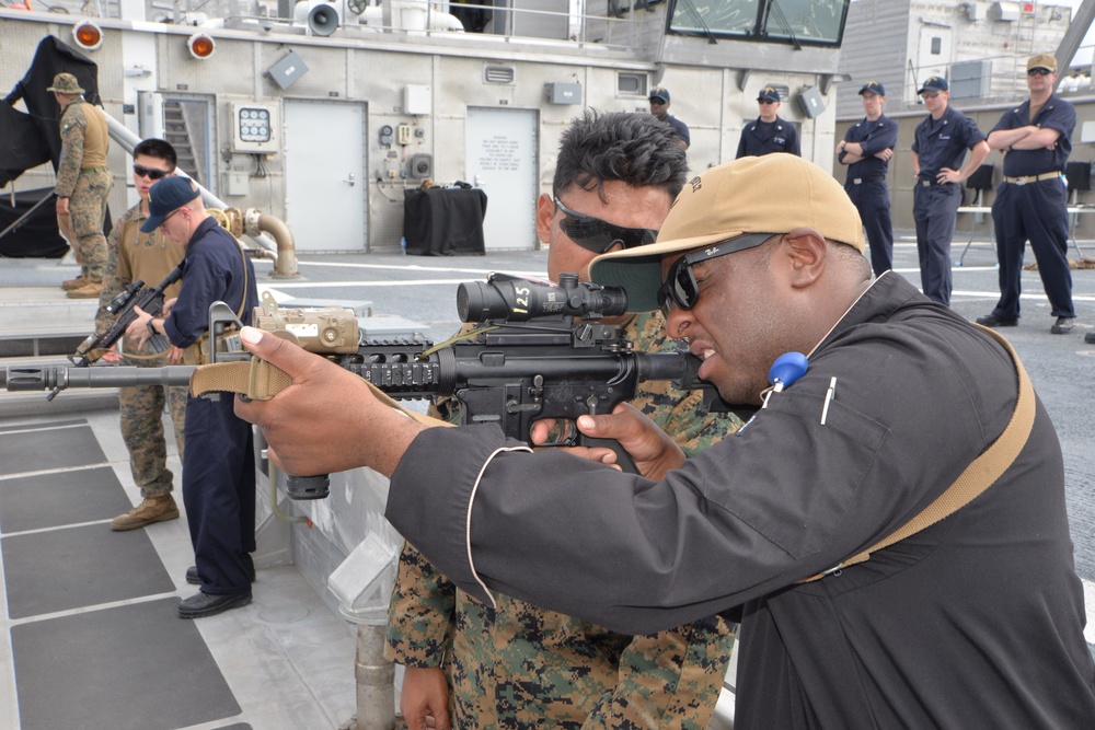 DVIDS - Images - U.S. 7th Fleet staff receives small arms training from ...
