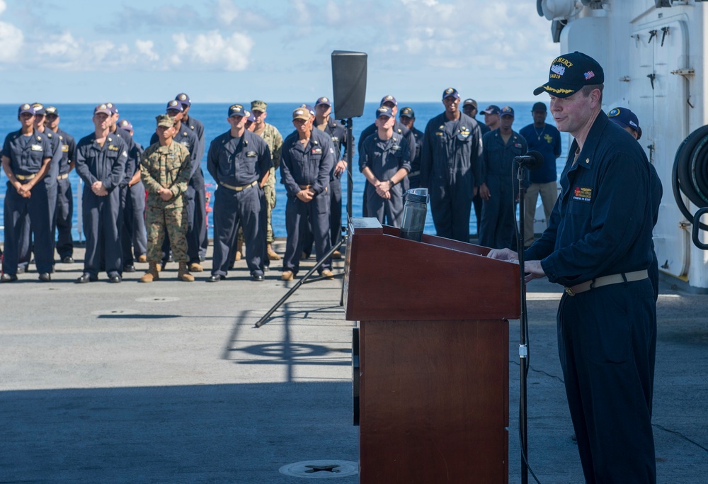 DVIDS - Images - Sailors participate in all-hands call aboard USNS ...