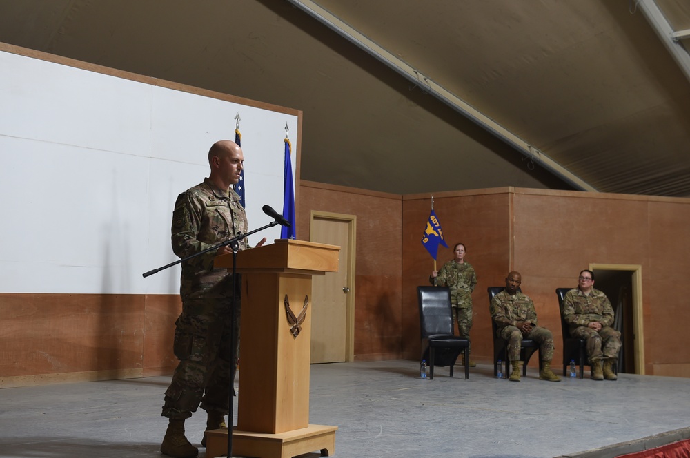 DVIDS - Images - 407th ECS welcomes new commander [Image 1 of 5]