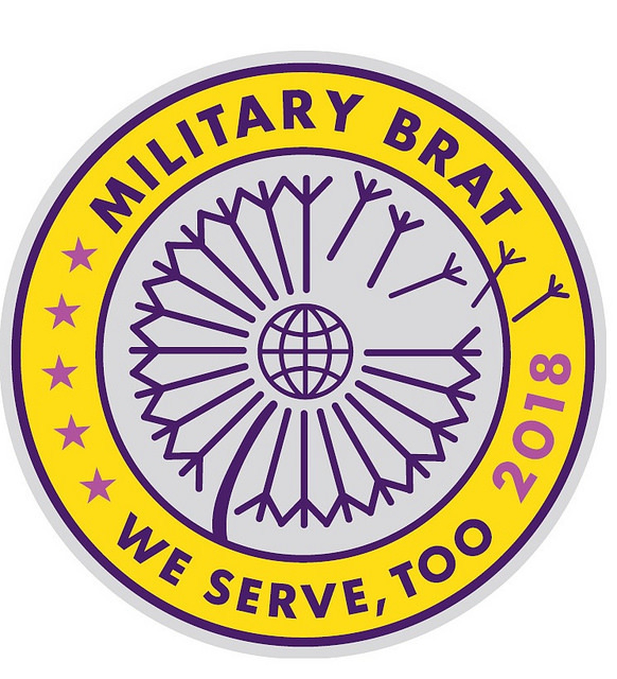 Military Brat Logo KISS VINTAGE SILVER LOGO PATCH KISS ARMY KITS
