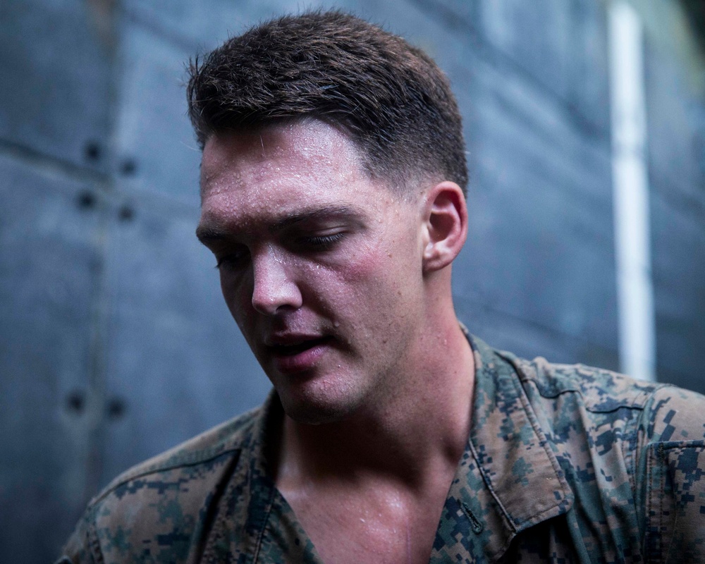 DVIDS - Images - Marines on the MAI course train in the well deck ...