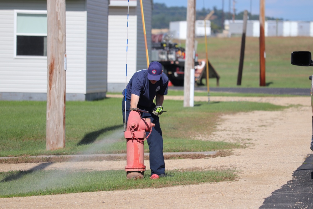 DVIDS - Images - Fort McCoy firefighters flush hydrants around ...