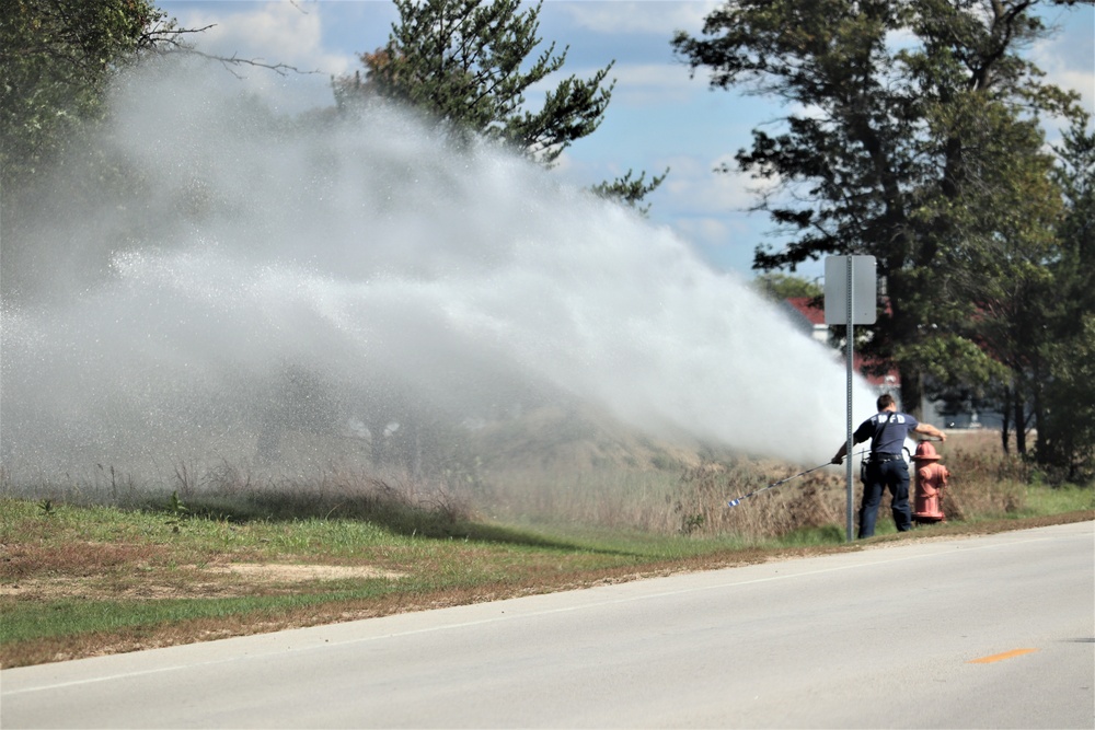 DVIDS - Images - Fort McCoy firefighters flush hydrants around ...