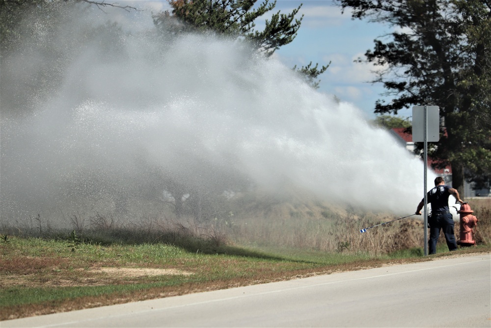 DVIDS - Images - Fort McCoy firefighters flush hydrants around ...
