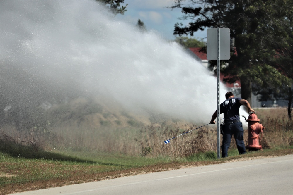 DVIDS - Images - Fort McCoy firefighters flush hydrants around ...