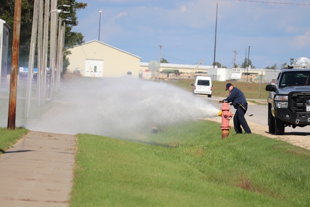 DVIDS - Images - Fort McCoy firefighters flush hydrants around ...