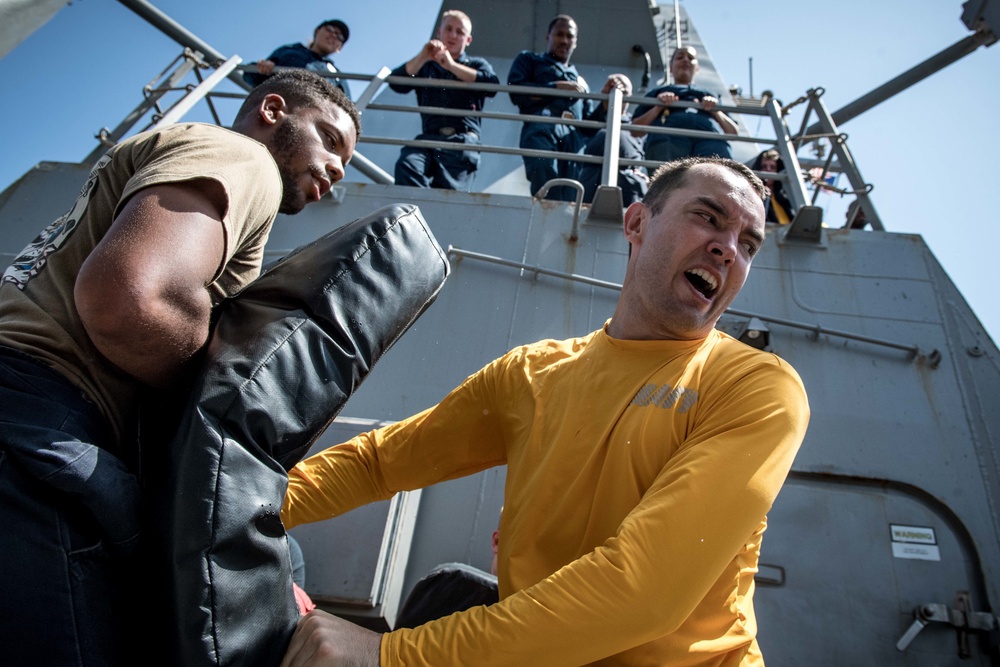 DVIDS - Images - Sailors battle the O.C. Spray course for security ...