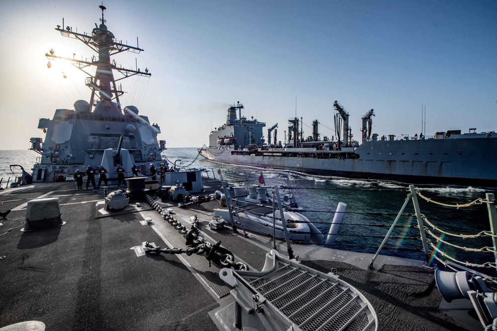 DVIDS - Images - USS Jason Dunham replenishment-at-sea with USNS ...