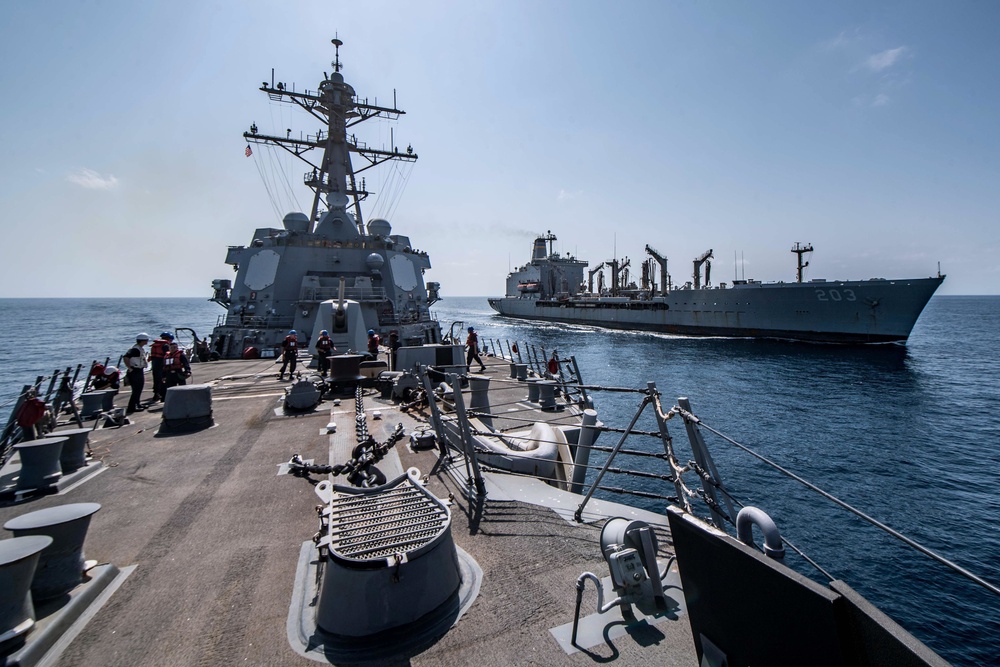DVIDS - Images - USS Jason Dunham replenishment-at-sea with USNS ...
