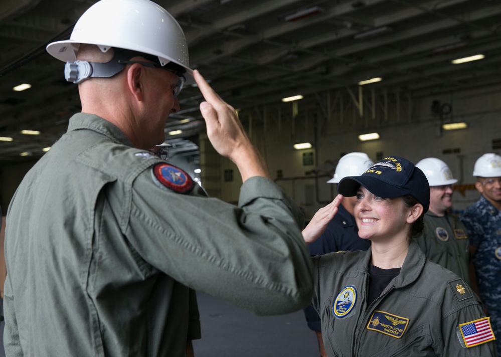 DVIDS - Images - LCDR Acton Departure [Image 2 of 3]