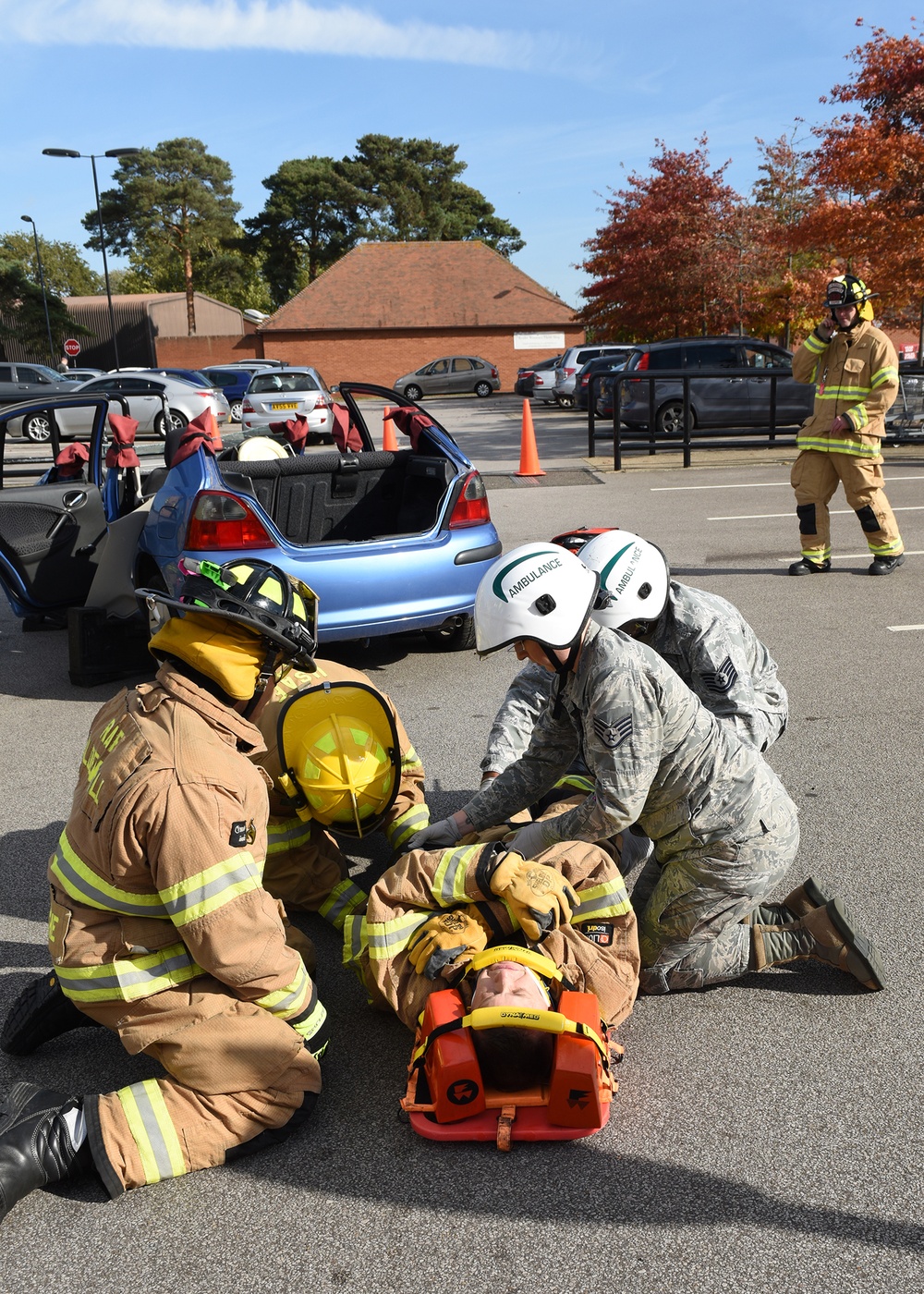 DVIDS - Images - Firefighters perform auto extrication demonstration ...