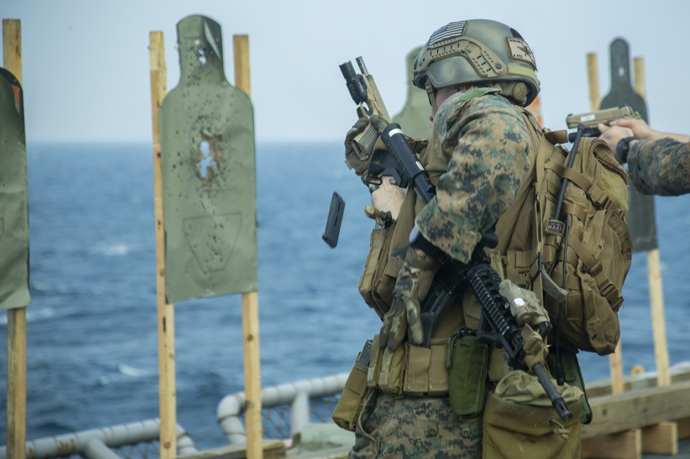 DVIDS - Images - ARP Marines refine small-arms capabilities aboard Wasp ...