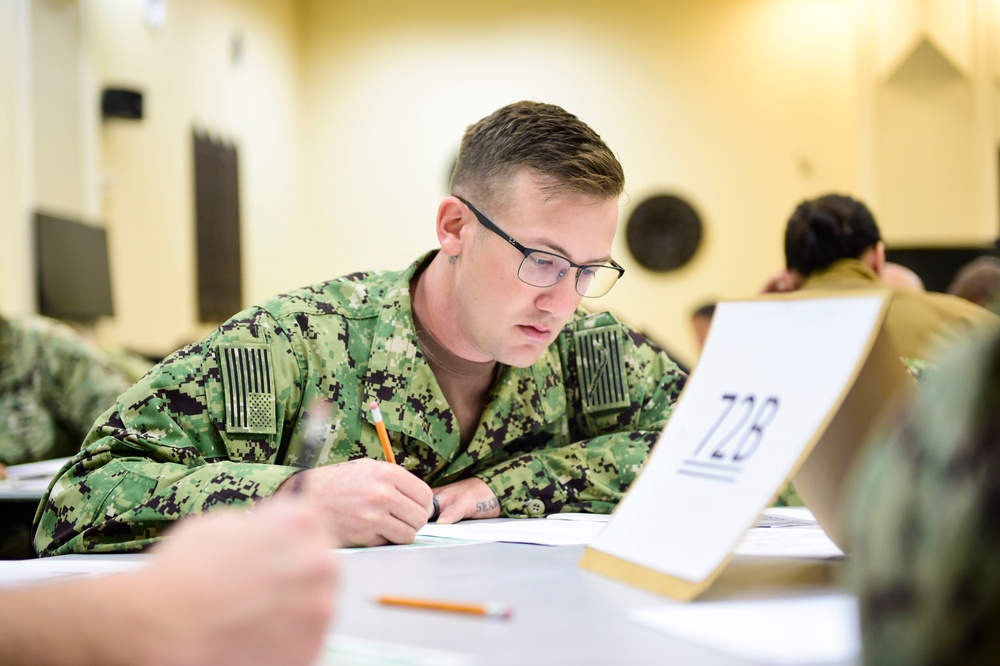 DVIDS - Images - Seabees Take Chief Petty Officer Advancement Exam ...