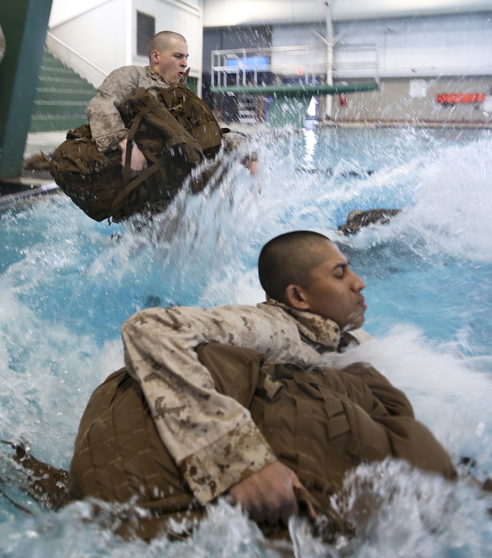 DVIDS - Images - Bravo Company dives into swim qualification training ...