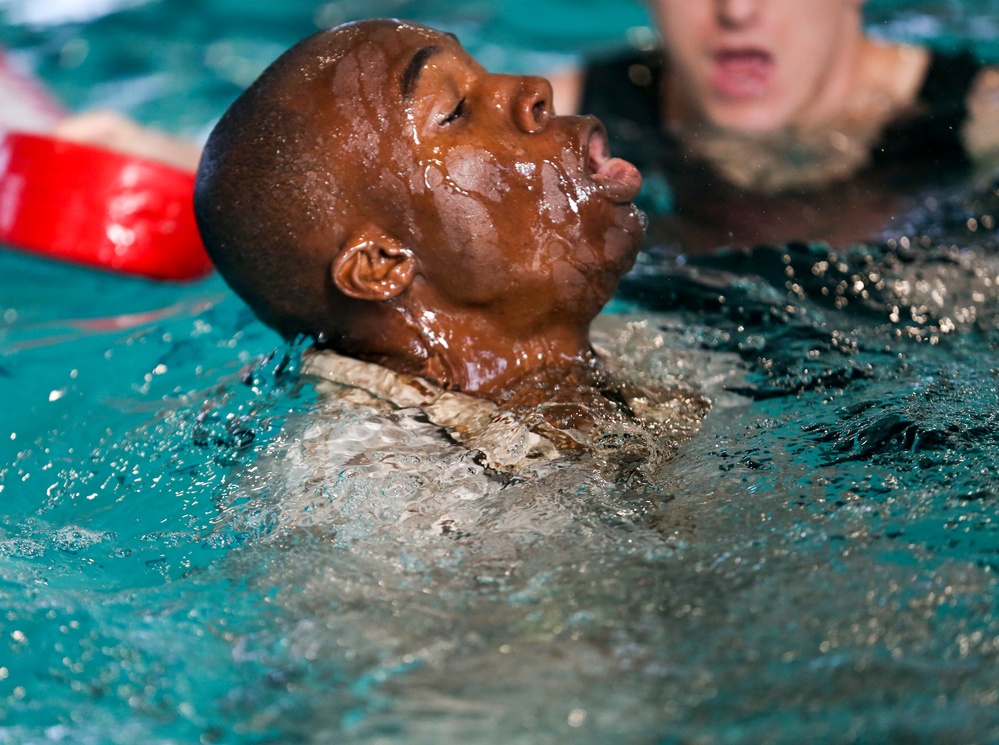 DVIDS - Images - Bravo Company dives into swim qualification training ...
